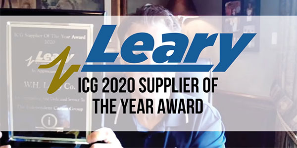 W. H. Leary receives ICG 2020 Supplier of the Year Award